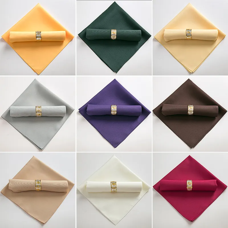 Premium White Table Napkins - Thickened Cotton Cloth, 48x48cm ...