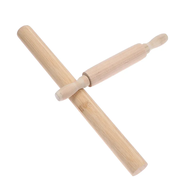 Wooden Wooden Rolling Pin Handles For Kitchen Cooking And Baking 20CM ...
