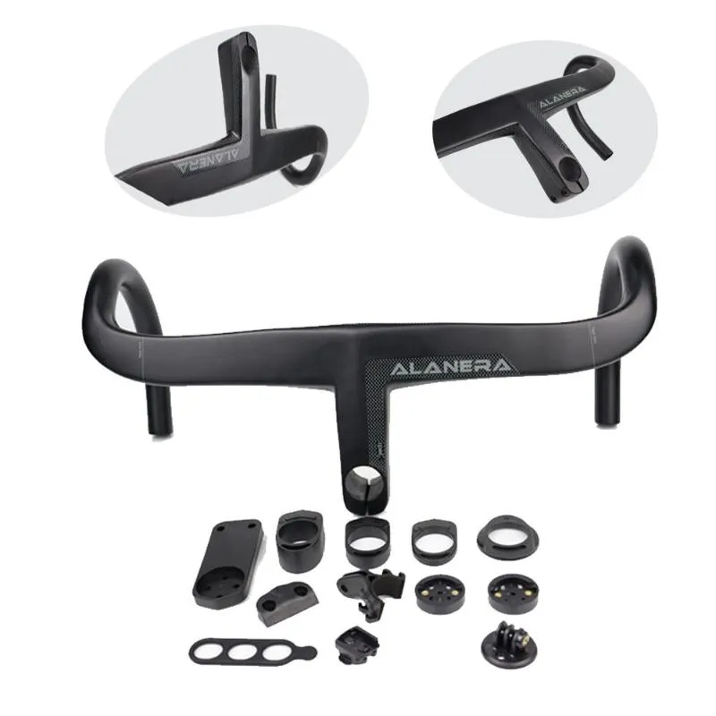DHgate.com:Carbon Integrated Road Handlebar, 28.6mm, Computer Mount ...