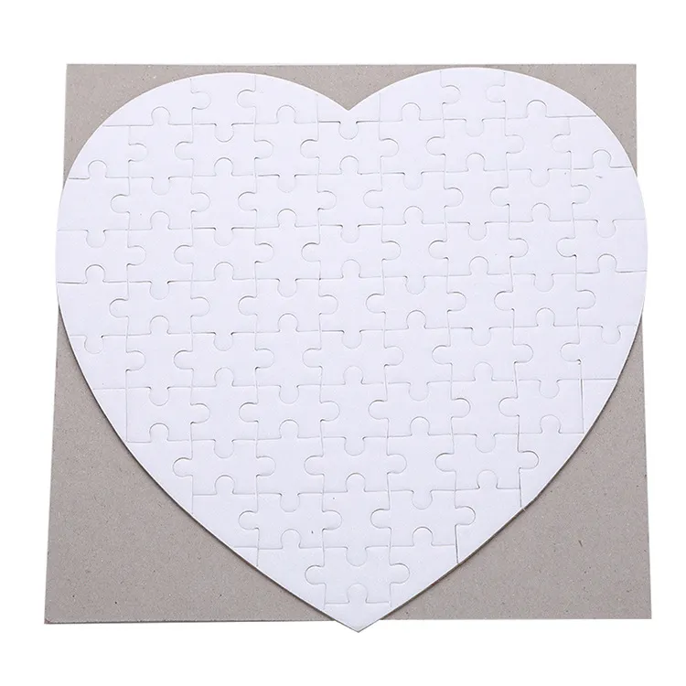 Wholesale DIY Heart Shaped Sublimation Heart Puzzle Blanks For Heat ...