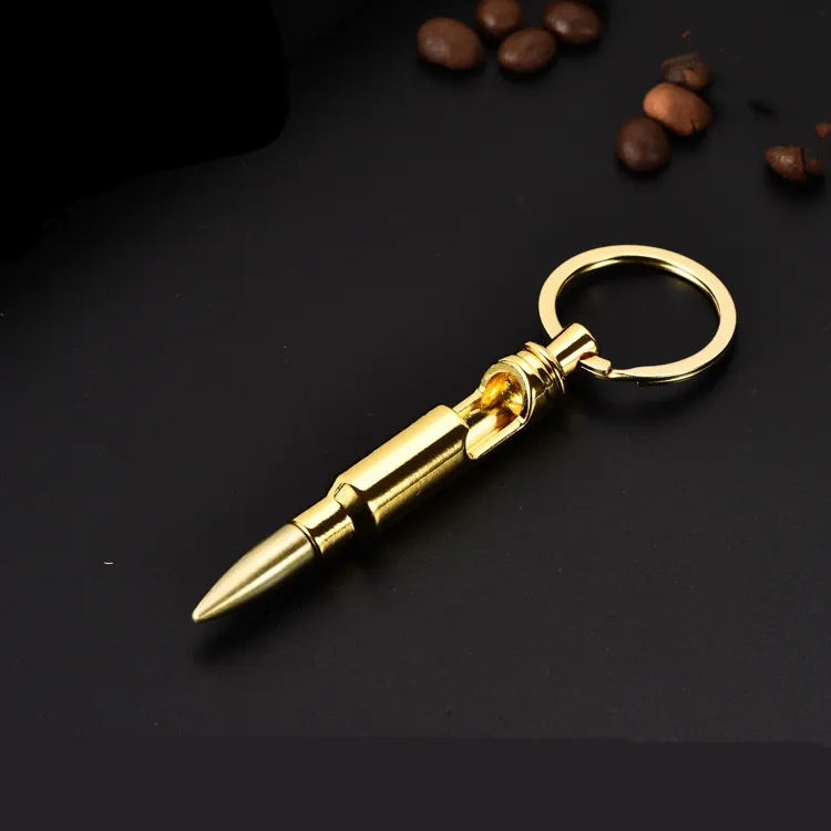Premium Zinc Alloy Bullet Bottle Openers Keychain - Stylish Bar Gadget ...