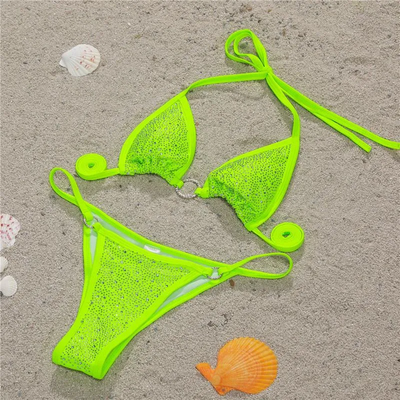 See Through Mesh Micro Bikini Set Womens 2021 Brazilian Sheer Bikinis