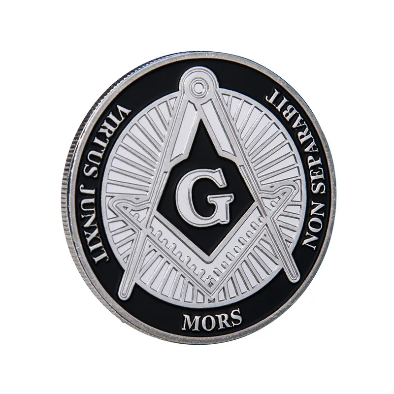 Masonic Pins: Silver Masonic Stamping Metal Coin Freemason Emblem ...