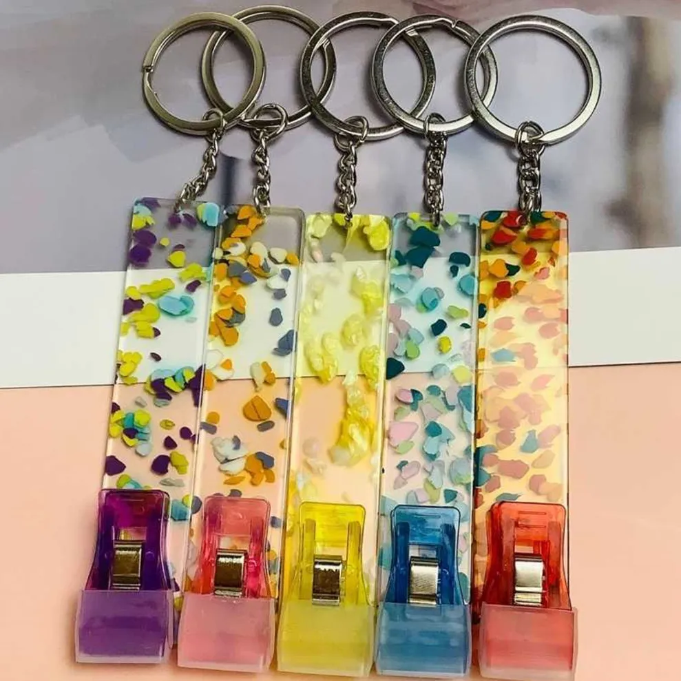 Rainbow Mini Credit Card Puller Resin Keychain Price With Cute Design ...