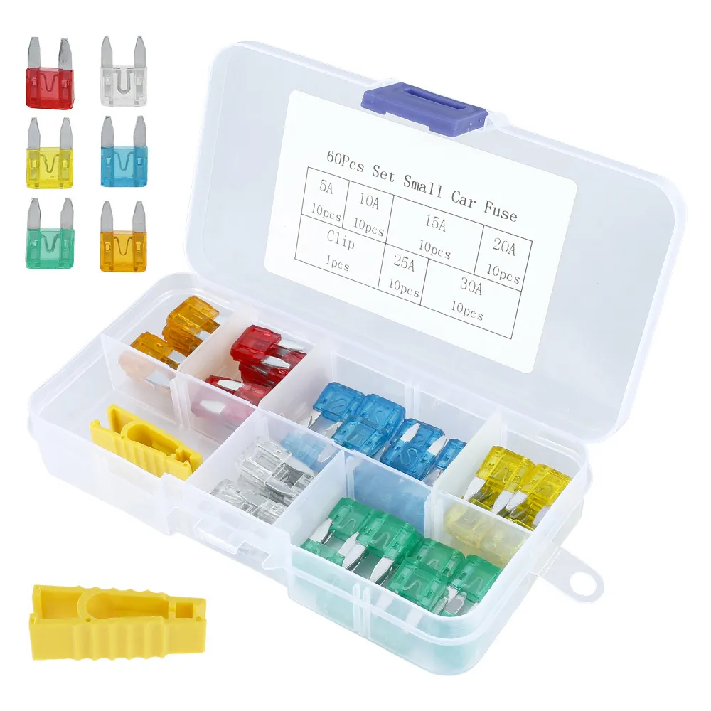 Profile Small Size Blade 12 Volt Fuse Types Assortment Set For Auto ...