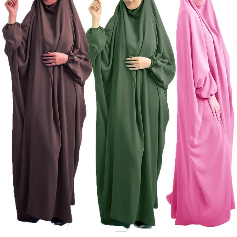 Ramadan Turkey Muslim Hooded Abaya Abaya Dress Long Khimar Jilbab Burka