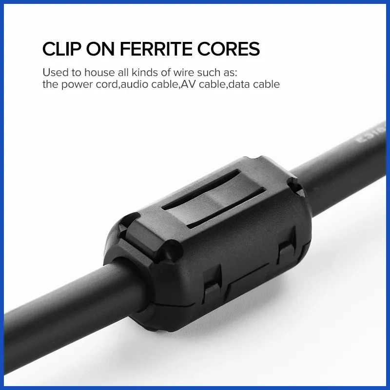Clip On Ferrite Choke Noise Filter Ring Core Suppressor For Digital ...