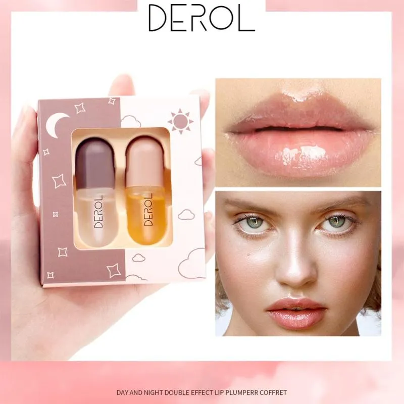 DEROL Lip Plumper Gloss, Ginger Plump Volume Shiny Vitamin Mineral Oil ...