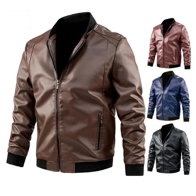 Men's Bomber Jacket: Winter Windproof Motor Biker Style - Shop Now ...