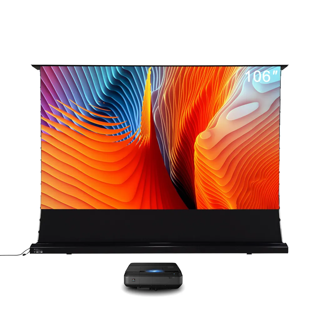 106 Inch Motorized ALR Floor Rising Projector Screen - Ultra Short ...
