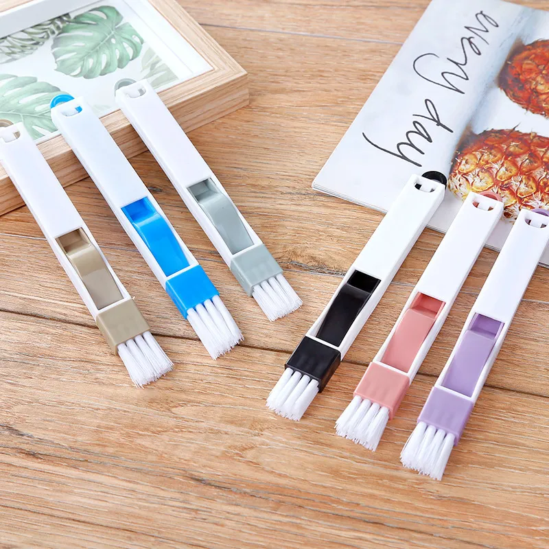 Auto Window Cleaning Tool 2 In 1 Groove Brush: Detachable Duster ...