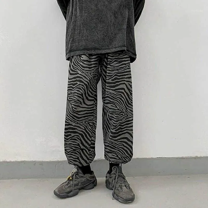 DHgate.com:Full Print Casual Zebra Pants for Men, Loose Korean Hip Hop ...