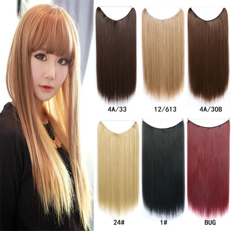 80g Synthetic Fish Line Straight Human Hair Extensions - from Dhgate ...