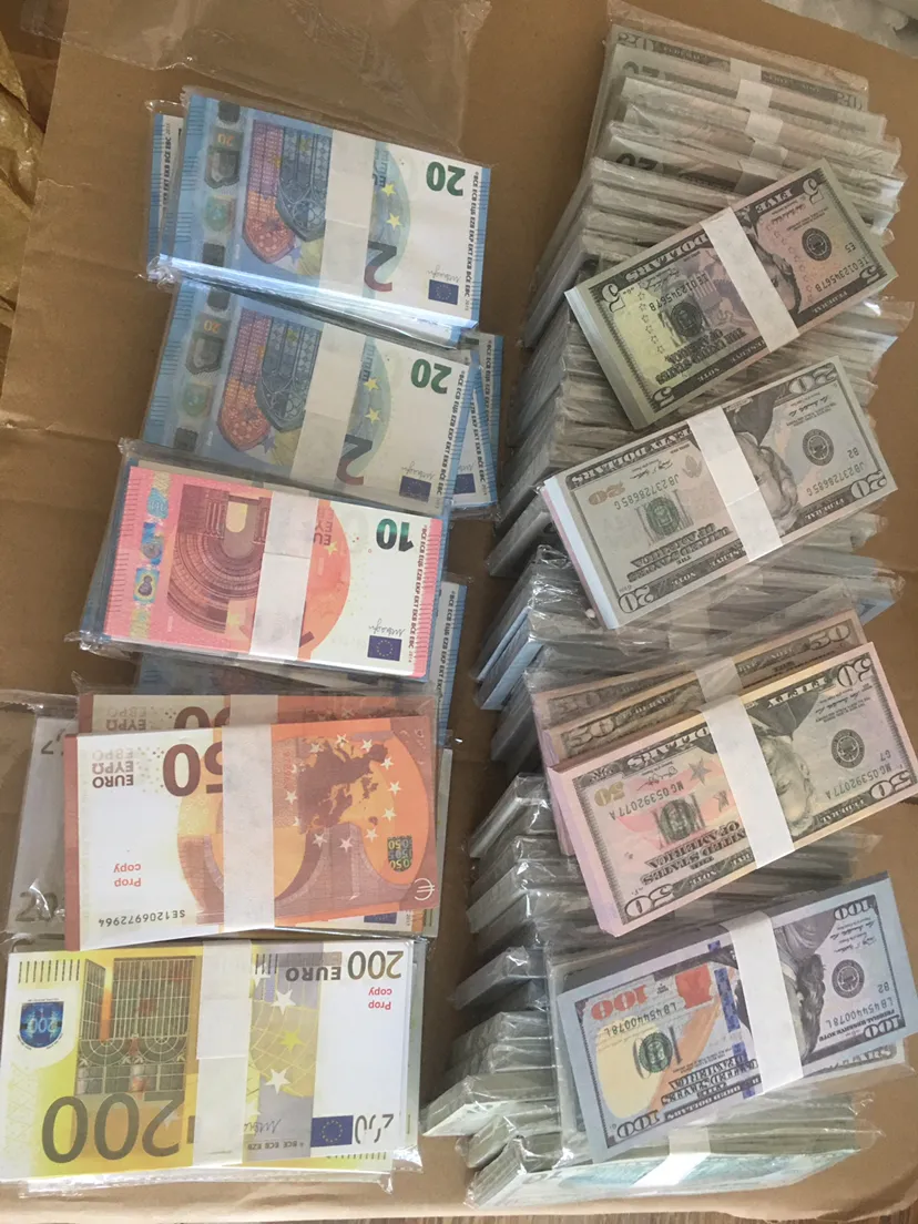 Movie Prop Money Set: 50% Size Replica Banknotes - USD, Euro, GBP ...