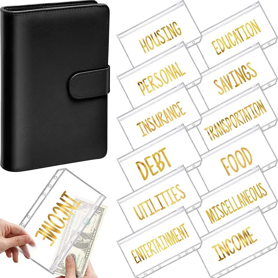 A6 PU Leather Budget Cash Envelope Organizer Wallet ... From ...