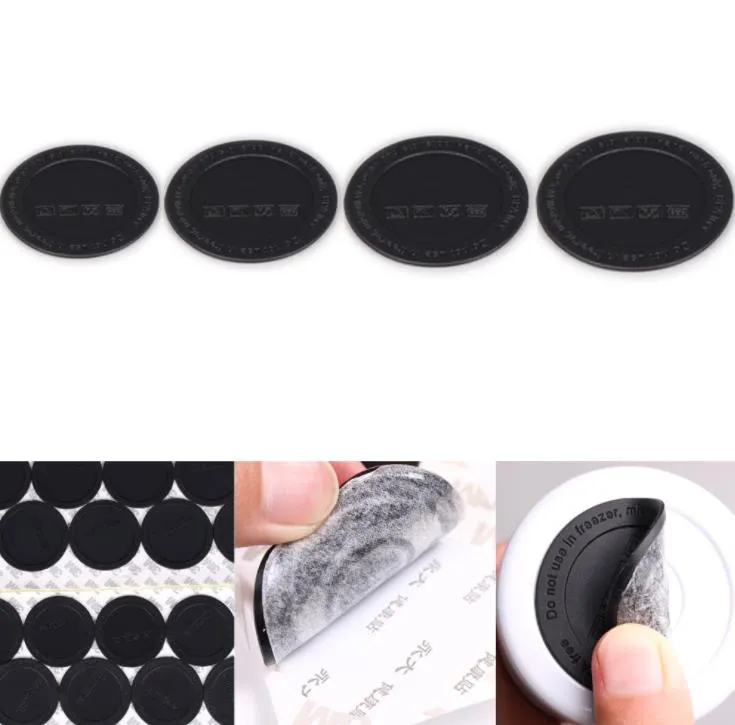 50mm 52mm 56mm Black Rubber Cup Sticker Mats, Stainless Steel Tumbler ...
