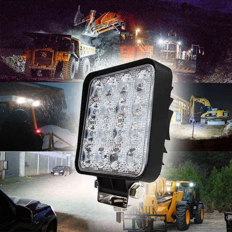 48W LED Light Bar Work Light with Holder Assembly for 4x4 Offroad ...