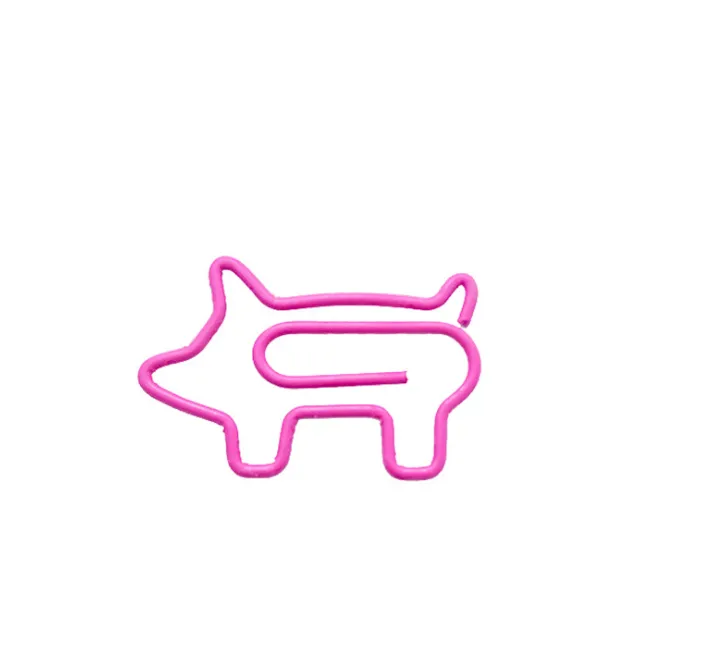 Wholesale Cute Pink Scrap Metal Planner Clips Pigs And Flamingo Shaped ...