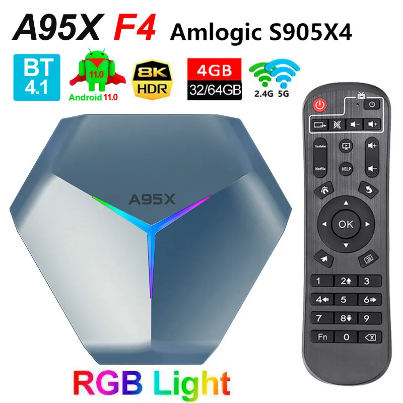 DHgate.com:A95X F4 TV Box: Amlogic S905X4 Android 11.0 4GB/64GB 8K HDR ...