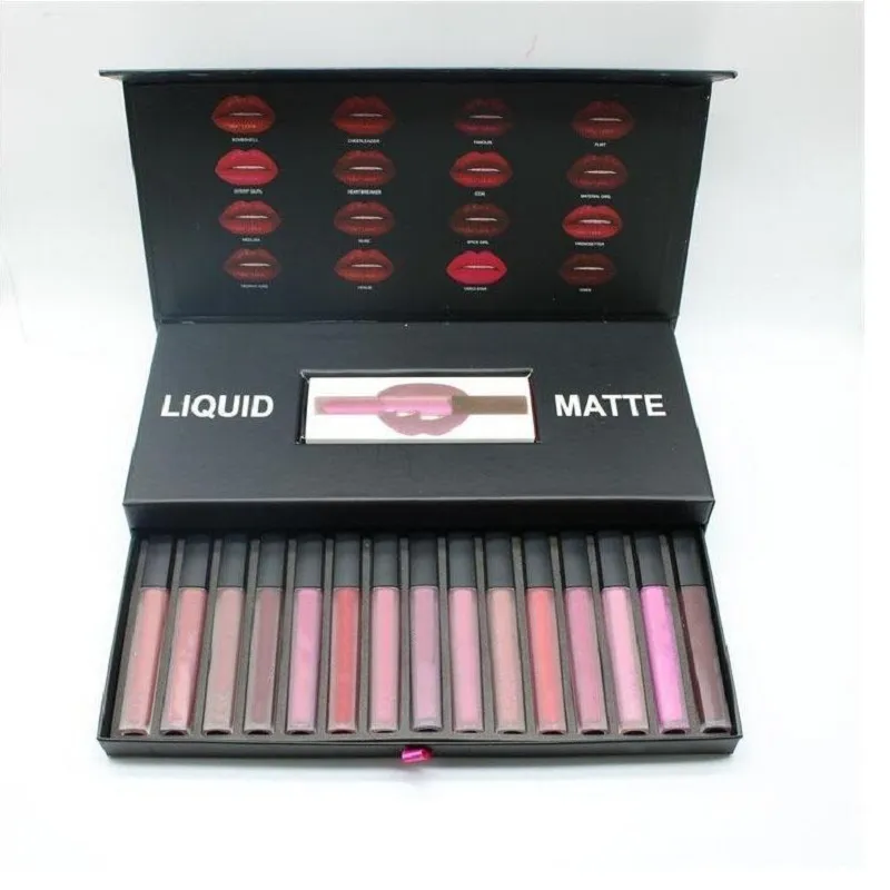 DHgate.com:16 Colors Liquid Lipstick Set, Waterproof Long Lasting ...