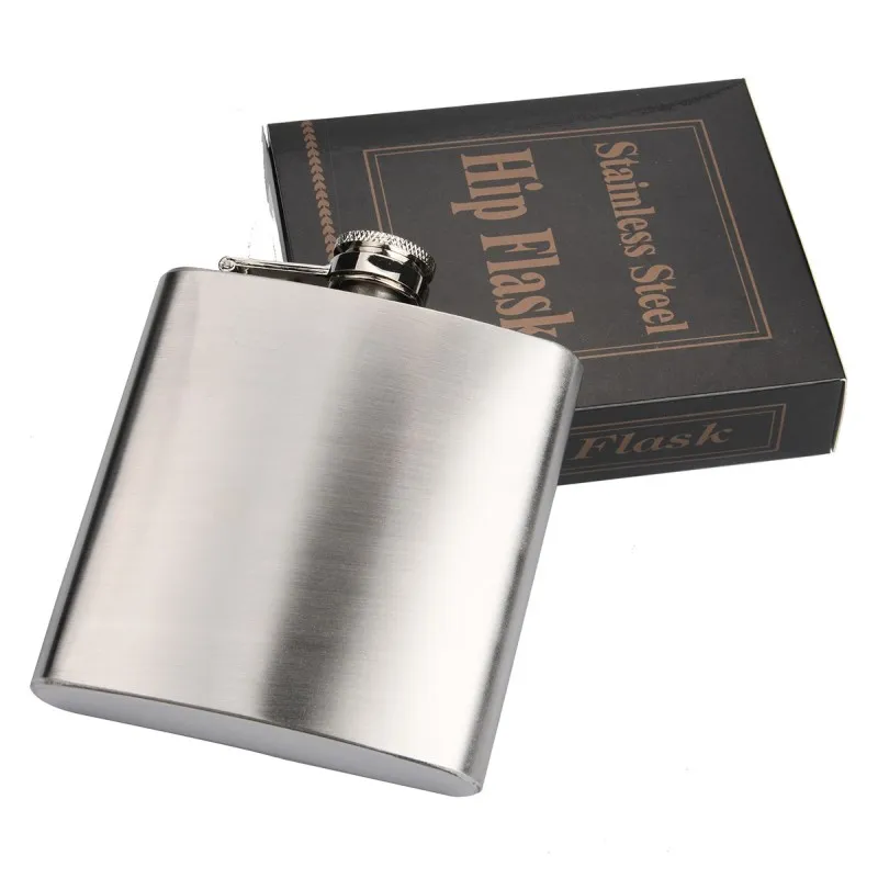 DHgate.com:Premium Stainless Steel Hip Flask Set for Liquor, 5oz-10oz ...