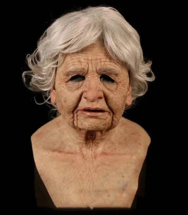 Horror Latex Vampire Headgear With Bald Rotten Model Face For Halloween ...