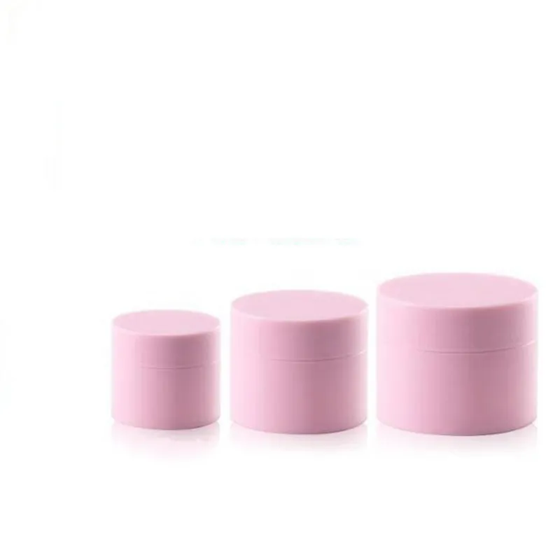 15/20/30g Matte Pink Thick Double Wall Plastic Container Jar for Pills ...