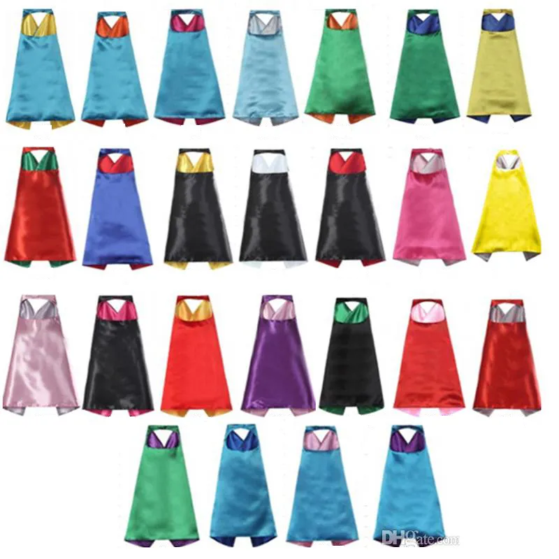 Double Layer Kids Superhero Capes & Mask Set | Fun Childrens Costumes ...
