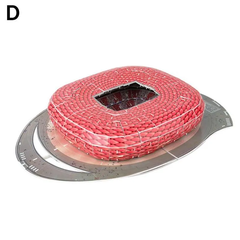 3D Football Field Roller Coaster Building Set Educational DIY Stadium ...