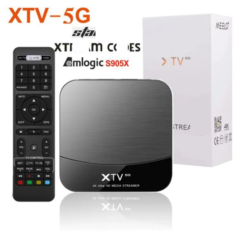 MEELO PLUS XTV 5G Staker XTEAM Smart TV Box Android 9.0 Amlogic S905X ...