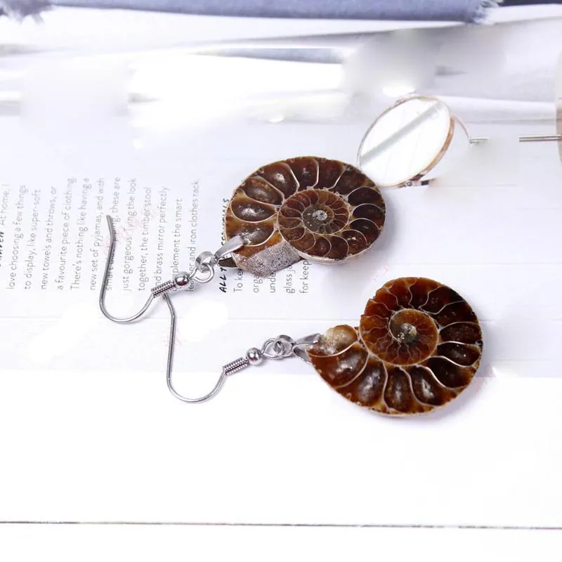 Quaity Delivery Dangle Chandelier Opalized AMMONITE Crystal Statement Earrings For Woman Girl quaity-delivery-dangle-chandelier-opalized-ammonite-crystal-statement-earrings-for-woman-girl