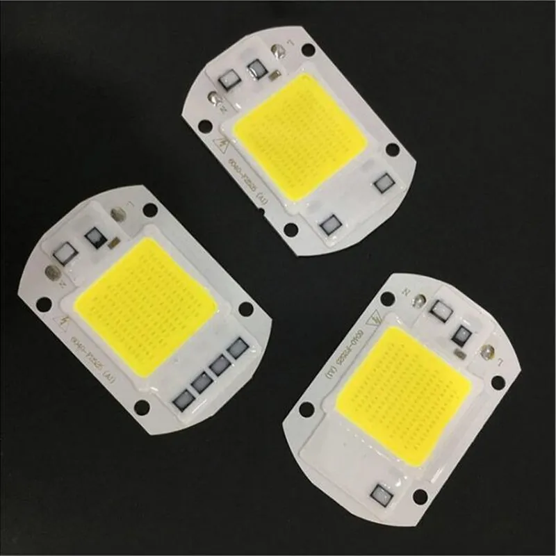 LED Chip 10W 20W 30W 50W COB Chips LEDs Lamp Light Beads 110V 220V 240V No Need Driver For Flood ...
