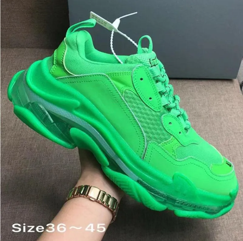 Triple S Designer Shoes Men Luxury Sneaker Women Leather 80s Casual ...