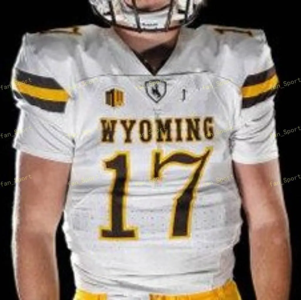 NCAA College Jerseys Wyoming Cowboys 25 Austin Conway 17 Josh Allen 22 ...