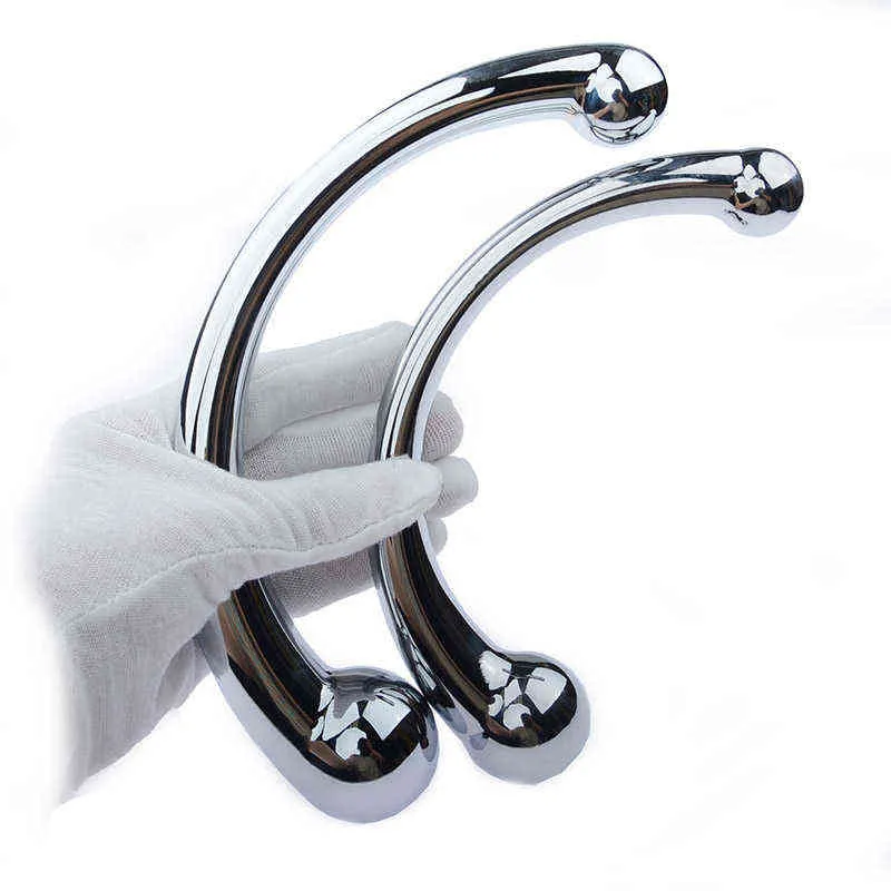 Nxy Double Head Metal Anal Dildo Butt Plug Set, Adult Sex Toys for ...