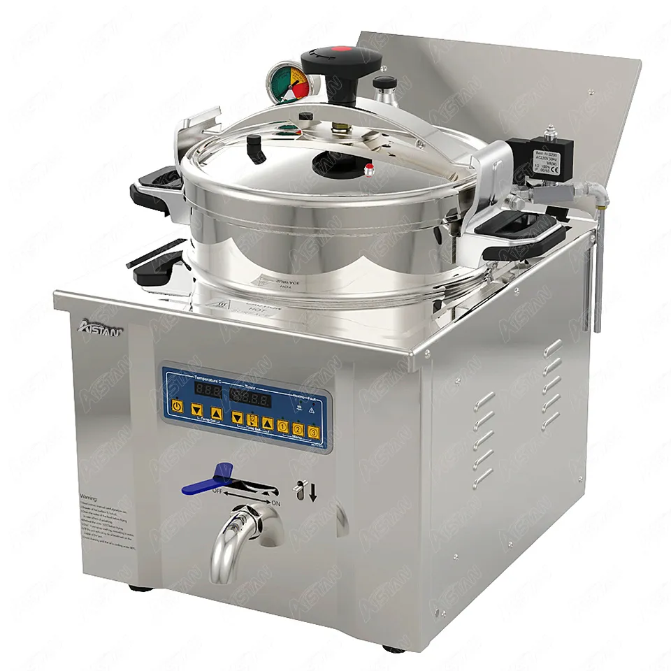 Commercial Electric Pressure Cooker & Deep Fryer - Countertop Multi ...