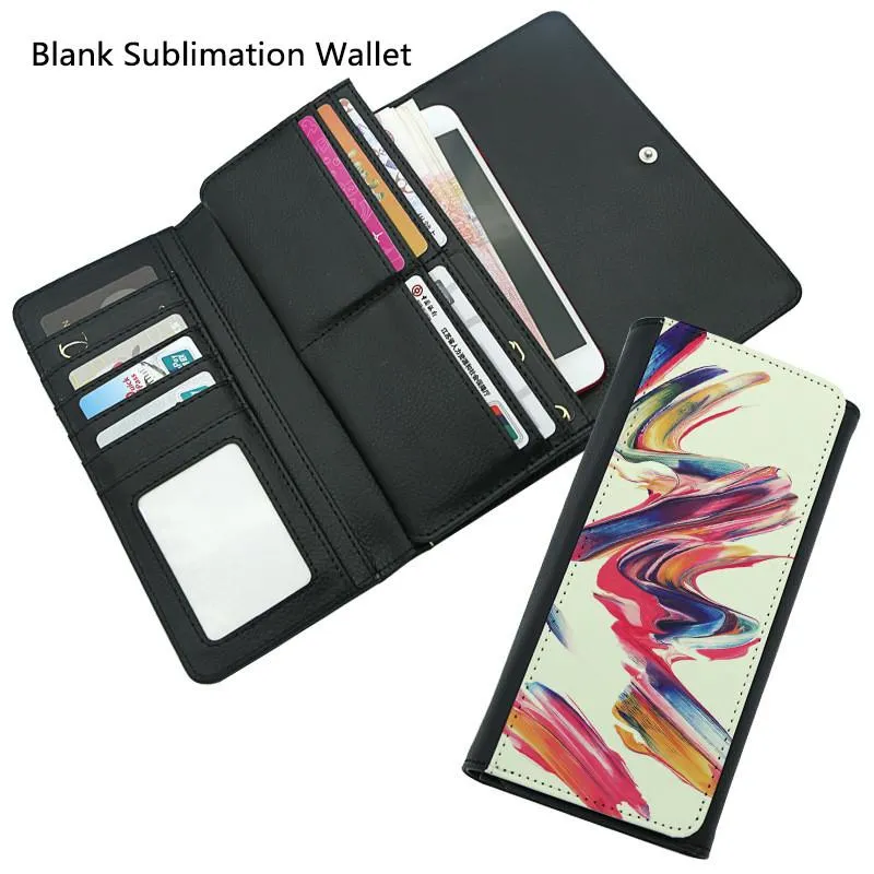 Blank Sublimation Wallet Purse Set - DIY Leather Handbag, Customizable ...