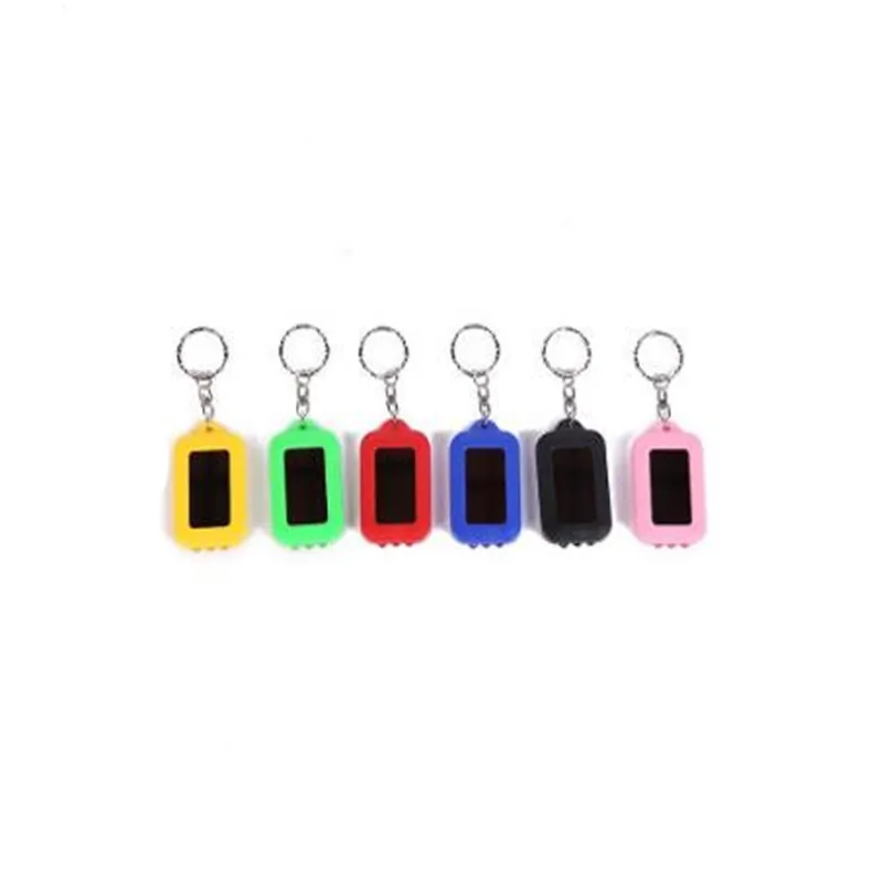 Solar Powered LED Keychain Rechargeable Keychain Flashlight For Outdoor ...