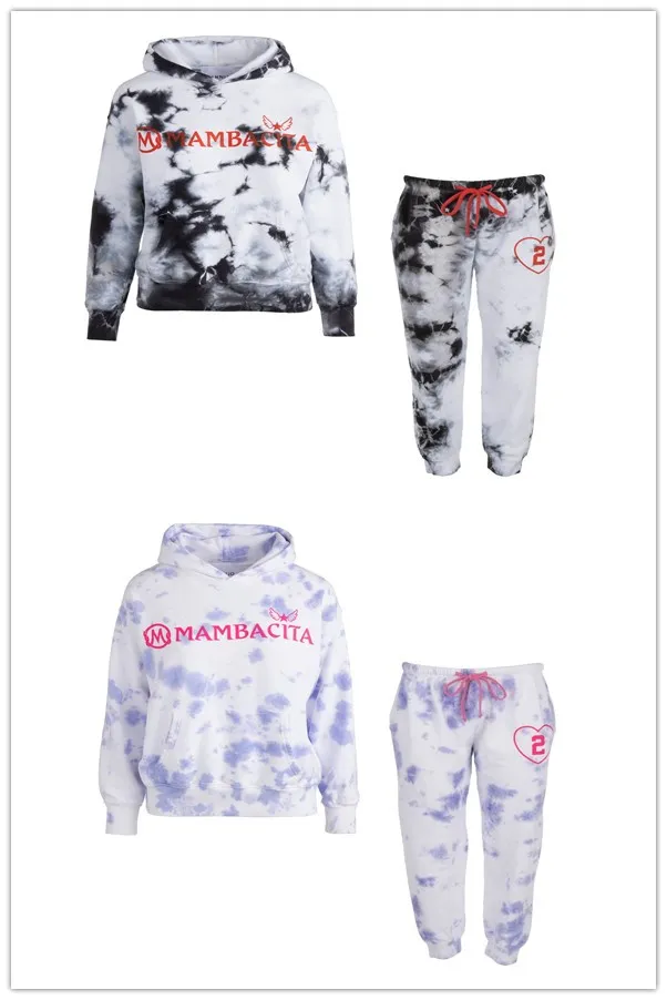 DHgate.com:MAMBACITA Tie Dye Hoodie Suit for Adults - Polyester Fleece ...
