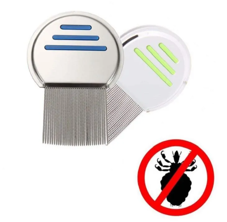 Metal Flea Comb 2-Pack Stainless Steel Nit Hair Lice Comb – Metal Teeth ...