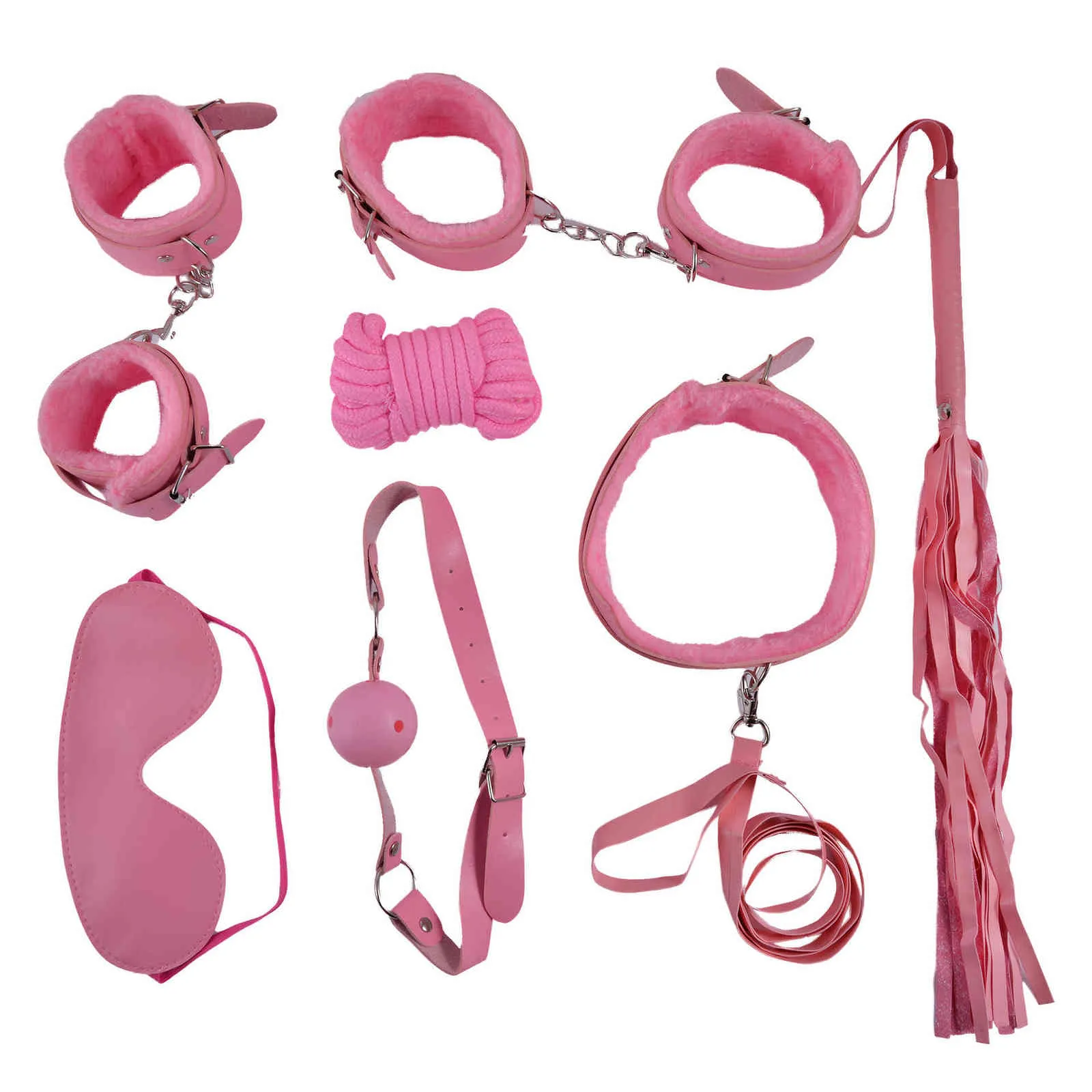 NXYSm Nylon Synthetic Leather Ribbon Bondage Set with Masks Handcuffs ...