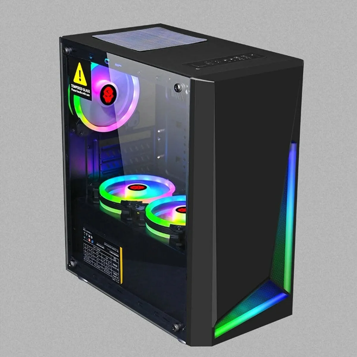 DHgate.com:Toughened Glass Side Plate Computer Case - MATX/MITX PC ...