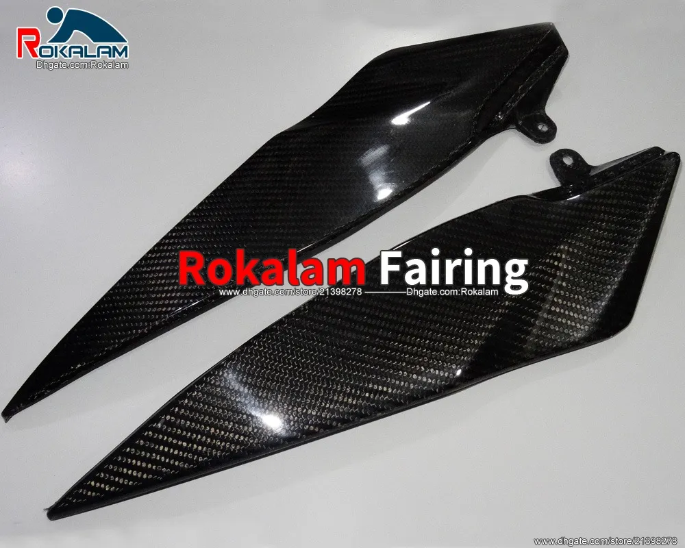 2 X Carbon Fiber Tank Side Covers Panels Fairing Cowl For Yamaha YZF R1 ...