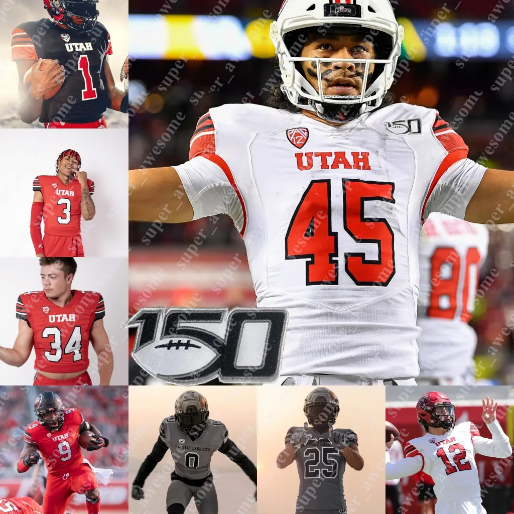 NCAA Utah Utes Football Jersey: Hauati Pututau, Chris Curry, Jaylen ...
