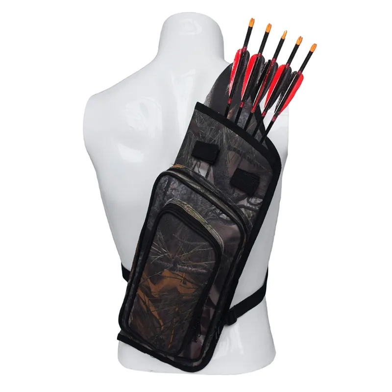 Arrow Quiver Adjustable Archery Bag Hunting Back Arrow Quiver Tube With ...