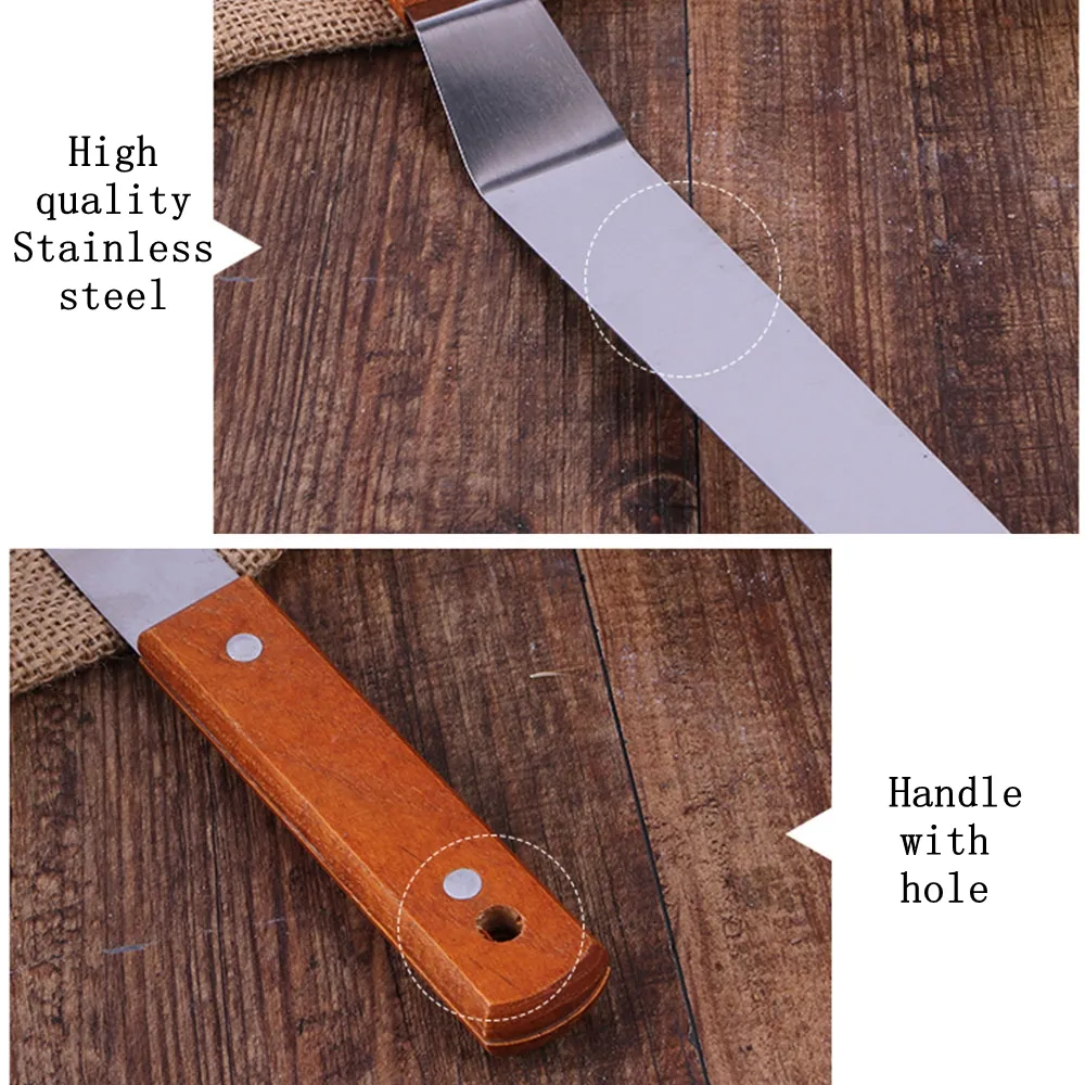 Stainless Steel Spatula Inking Paint Glue Mixing Knife Draw Spatula ...