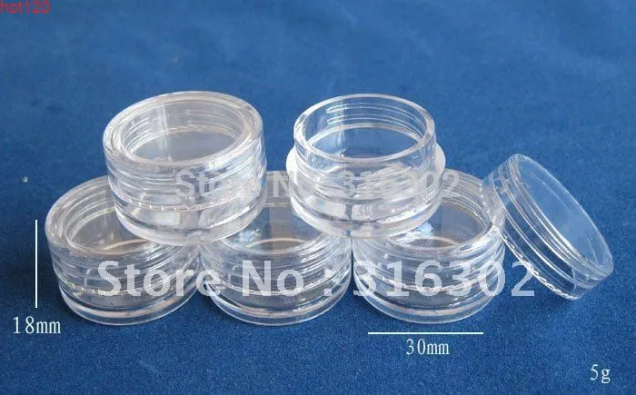 1000 Pack 1g Mini Refillable Plastic Bottles Travel Sized Cosmetic Jars ...