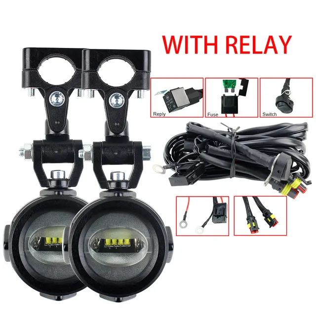 High Performance Quad Lock Motorcycle Mount Fog Light Upgrade Brighter Lamp For BMW R1200GS ...