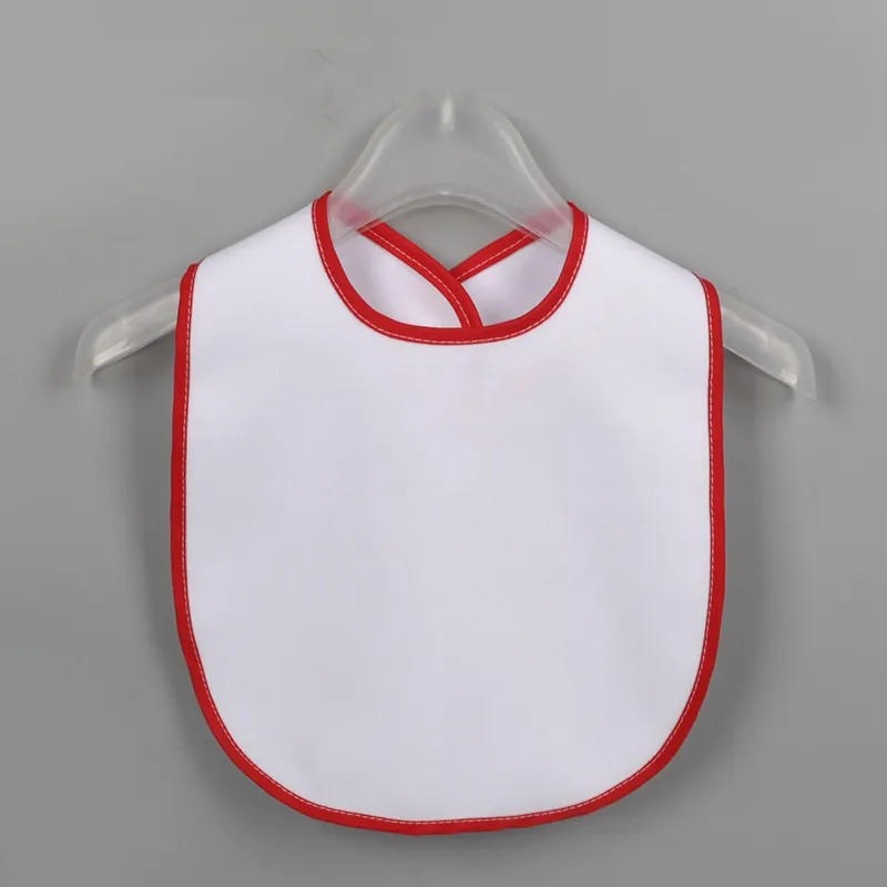 Bibs And Burp Cloths: White Polyester Baby Bibs For DIY Heat Transfer ...