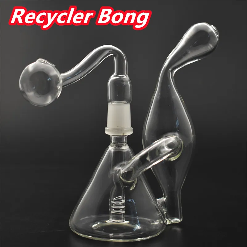 Super Vortex Glass Recycler Bong Dab Rig Hookahs Cyclone Recycler ...